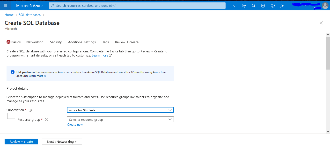 Azure SQL Database – UW-Milwaukee Cloud Computing