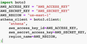 Connecting to AWS Athena Database using Python – UW-Milwaukee Cloud ...