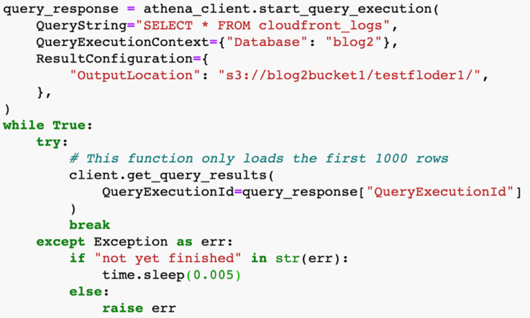 Connecting to AWS Athena Database using Python – UW-Milwaukee Cloud Computing