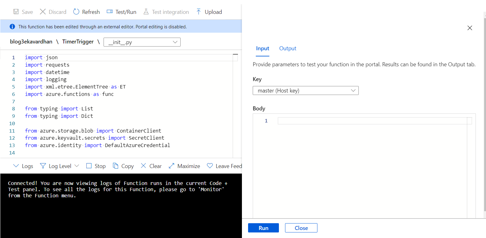 Working With Azure Timer Trigger Function And Power Query Uw